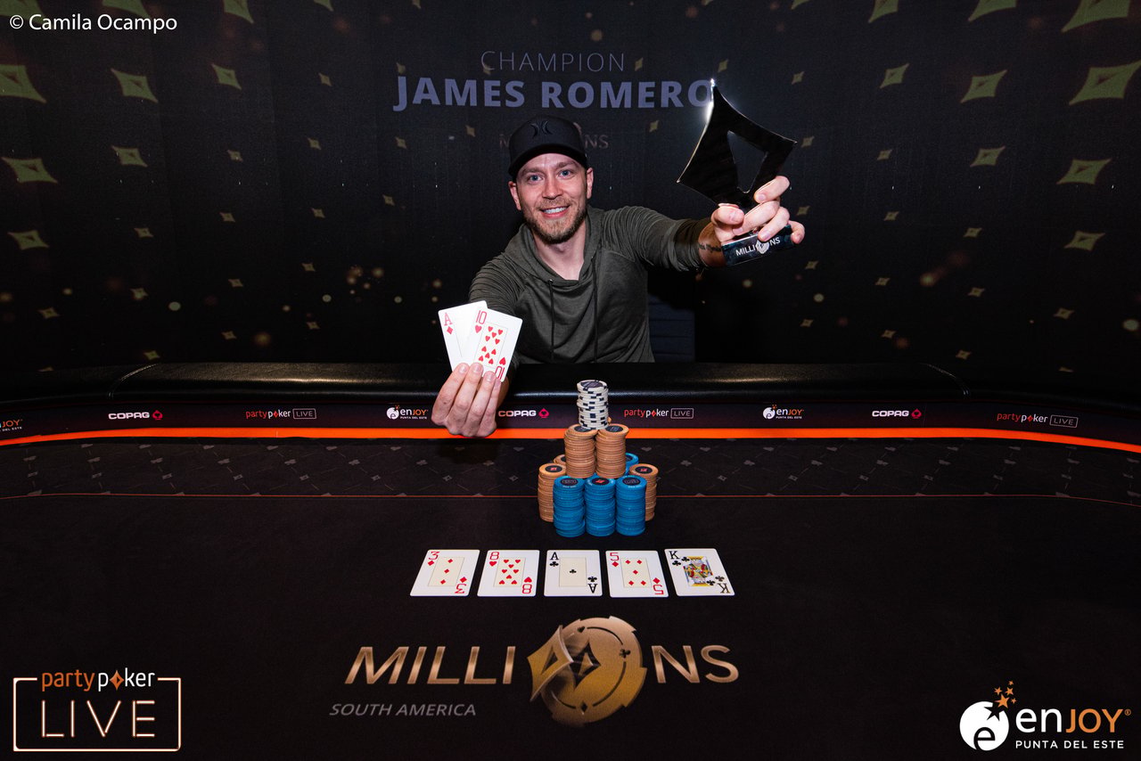 James Romero Crowned Champion of the 2020 partypoker MILLIONS South ...