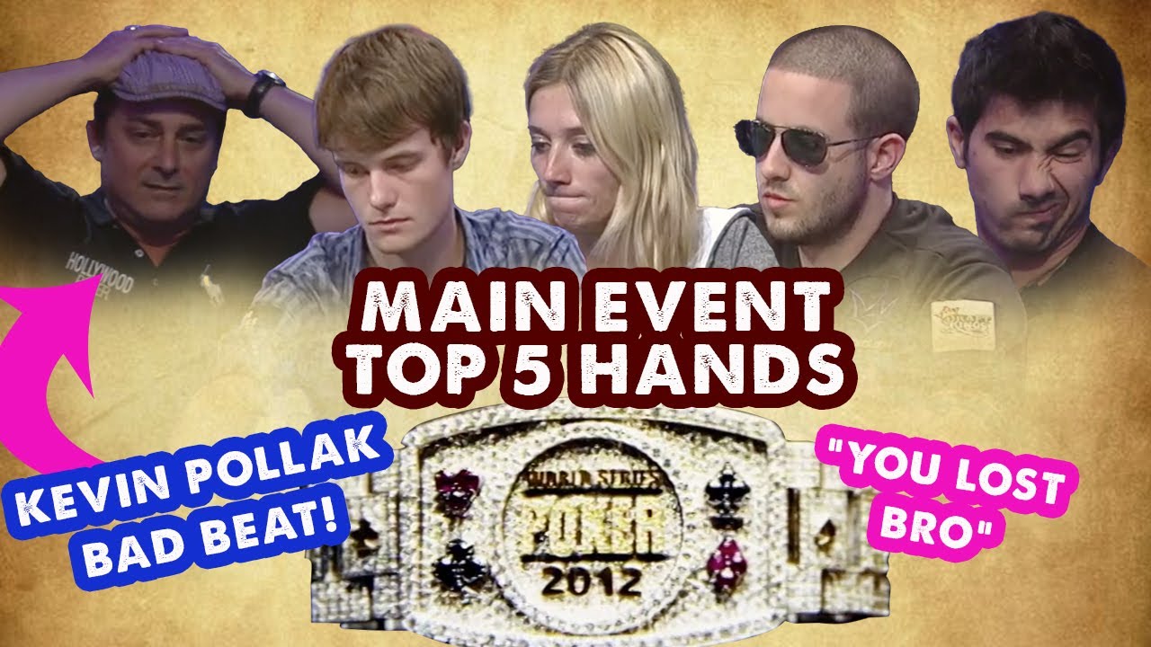 WSOP Main Event 2012 Top 5 Hands! | PGT